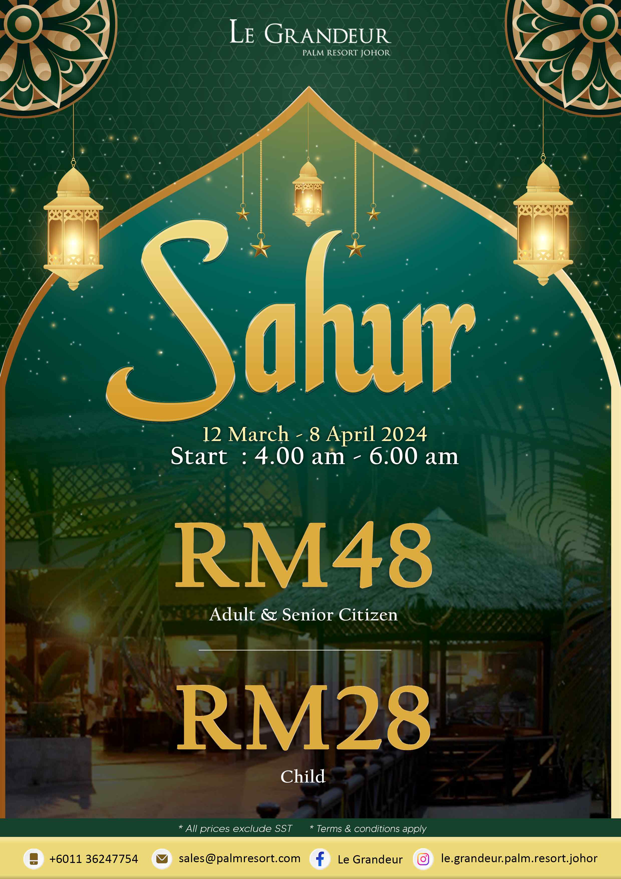 Sahur Ramadan 2024 | Palm Resort